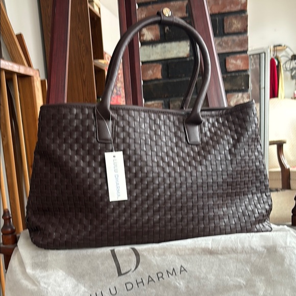 Lulu Dharma | Bags | Brown Lulu Dharma Woven Bag Nwt | Poshmark